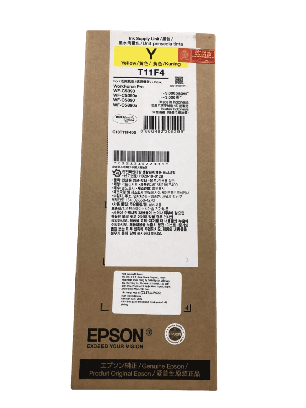 C13T11F400-Y Mực In Màu Vàng Chính Hãng Epson Dành Cho Máy Workforcepro ...